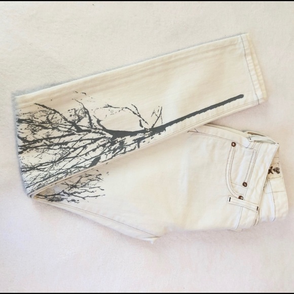 4 Stroke | Jeans | 4 Stroke Winter White The Rose Jeans With Grey ...